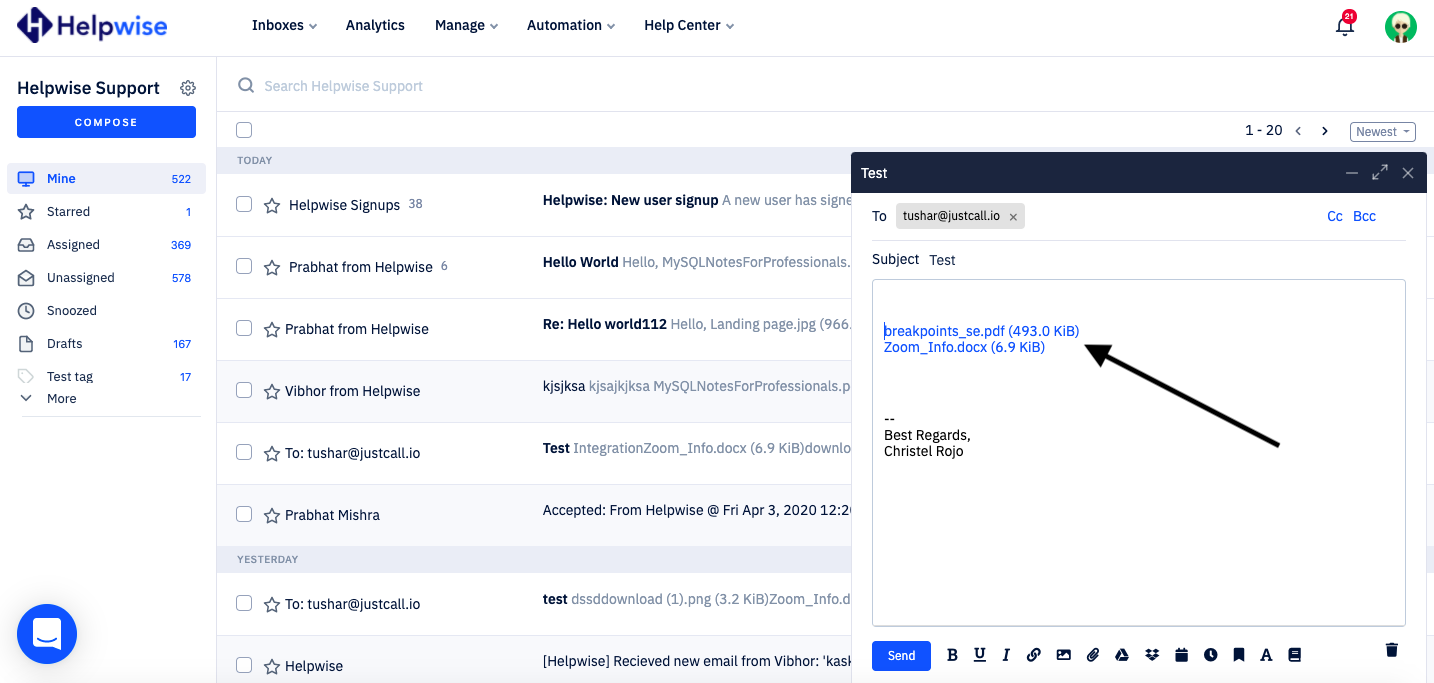 Shared Mailbox Dropbox Integration - Helpwise Product Updates Shared Mailbox Dropbox Integration - Helpwise Product Updates