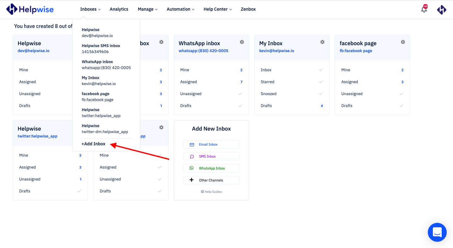 Twitter Direct Messages Shared Inbox - Helpwise Product Updates