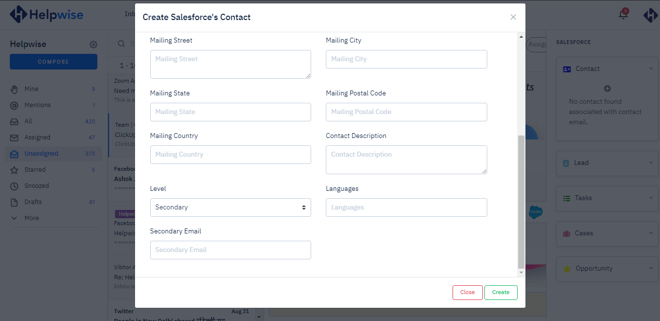 Salesforce Crm Integration With Helpwise Helpwise Product Updates