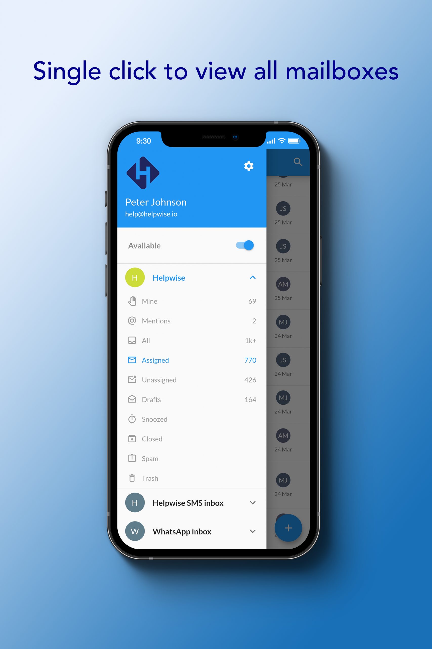 Helpwise Shared Inboxs Mobile App Helpwise Product Updates
