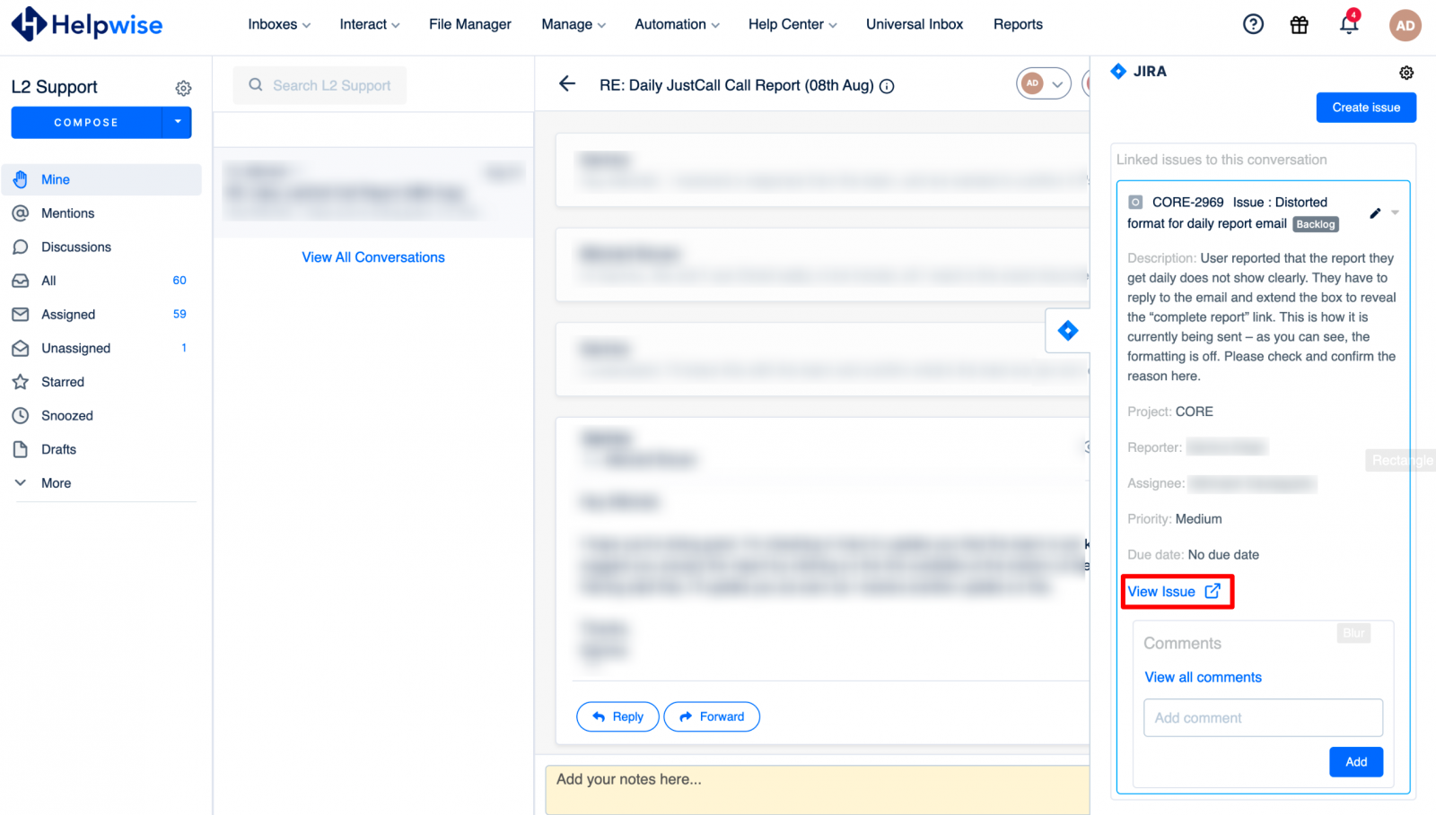 Increase collaboration across your team with Jira x Helpwise Integration Increase collaboration across your team with Jira x Helpwise Integration