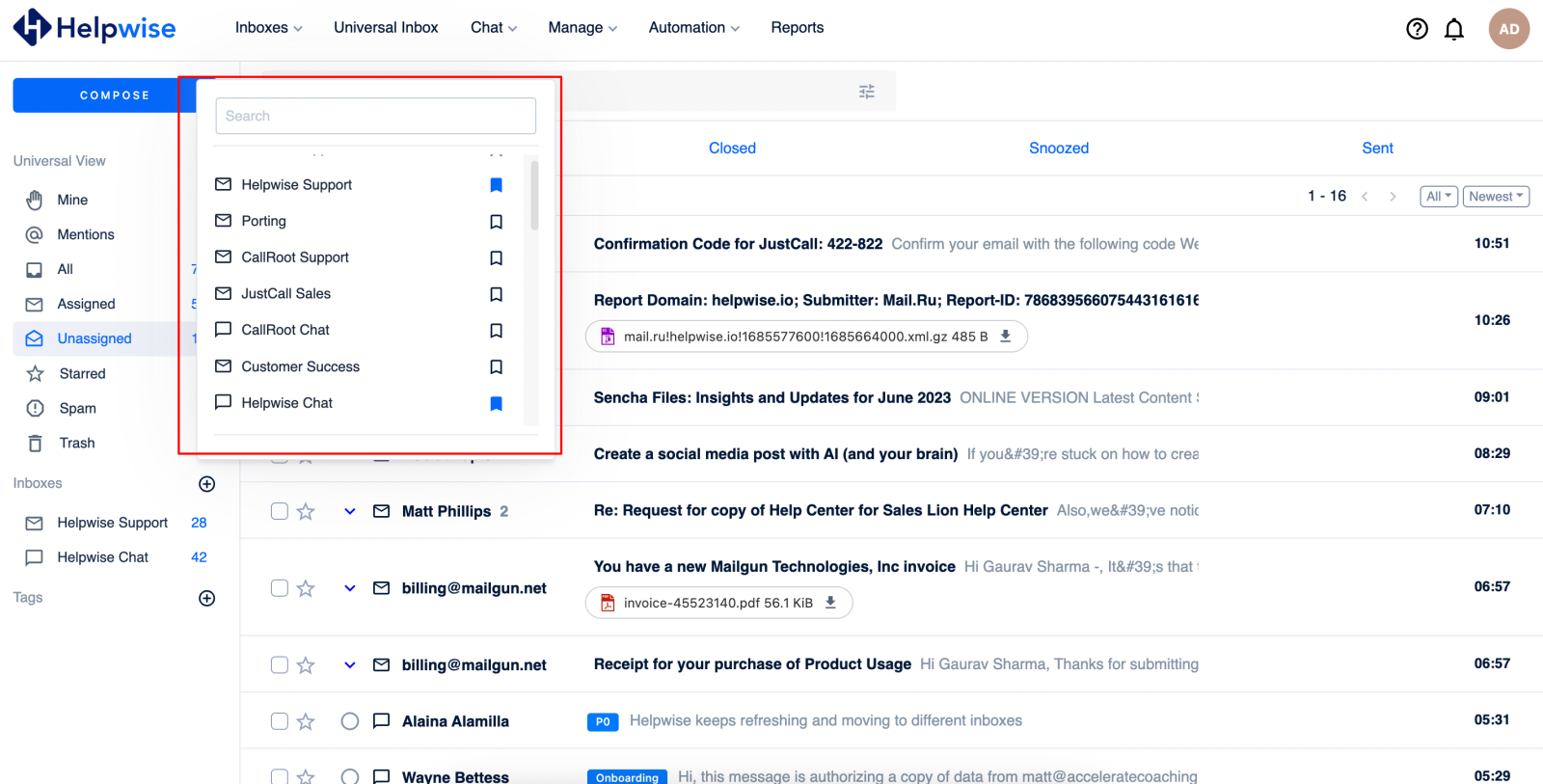 Introducing Personalized Views in Helpwise Universal Inbox